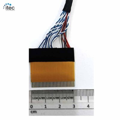 30 PIN FLAT FFC LVDS CABLE to CONNECTOR FOR LCD LED DISPLAY - ITEC ...