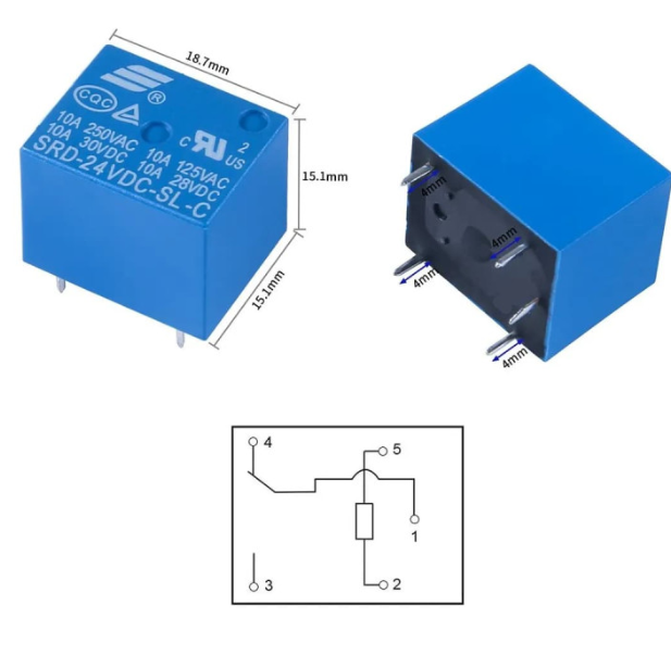24V Relay (5 Pin) - ITEC ELECTRONICS