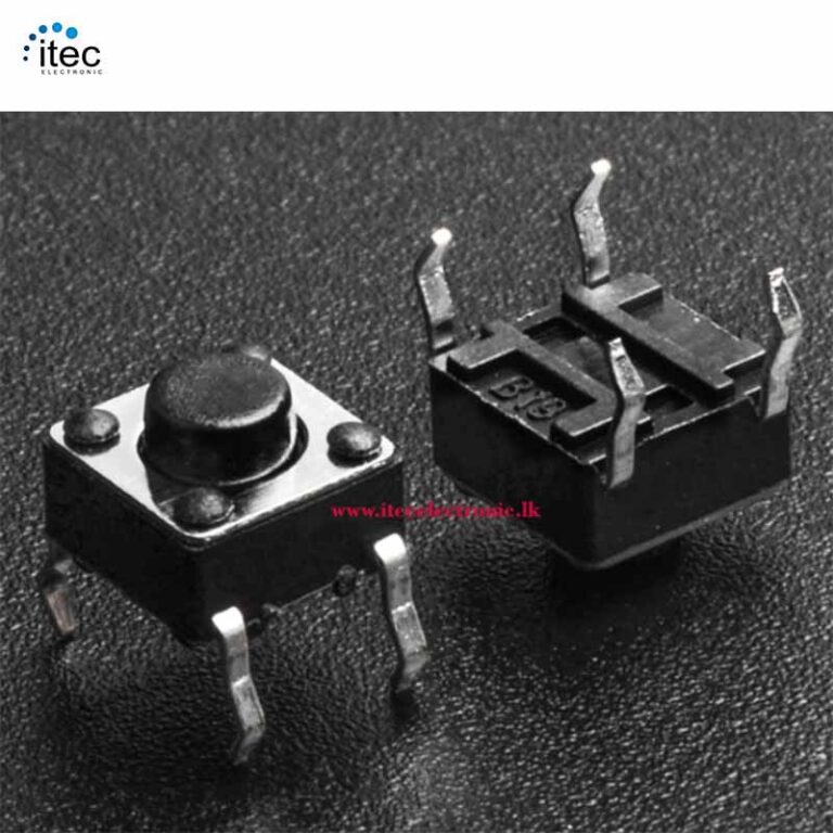 6 x 6mm x 5mm Momentary Tactile Tact Push Button Switch for PCB 4 Pin ...
