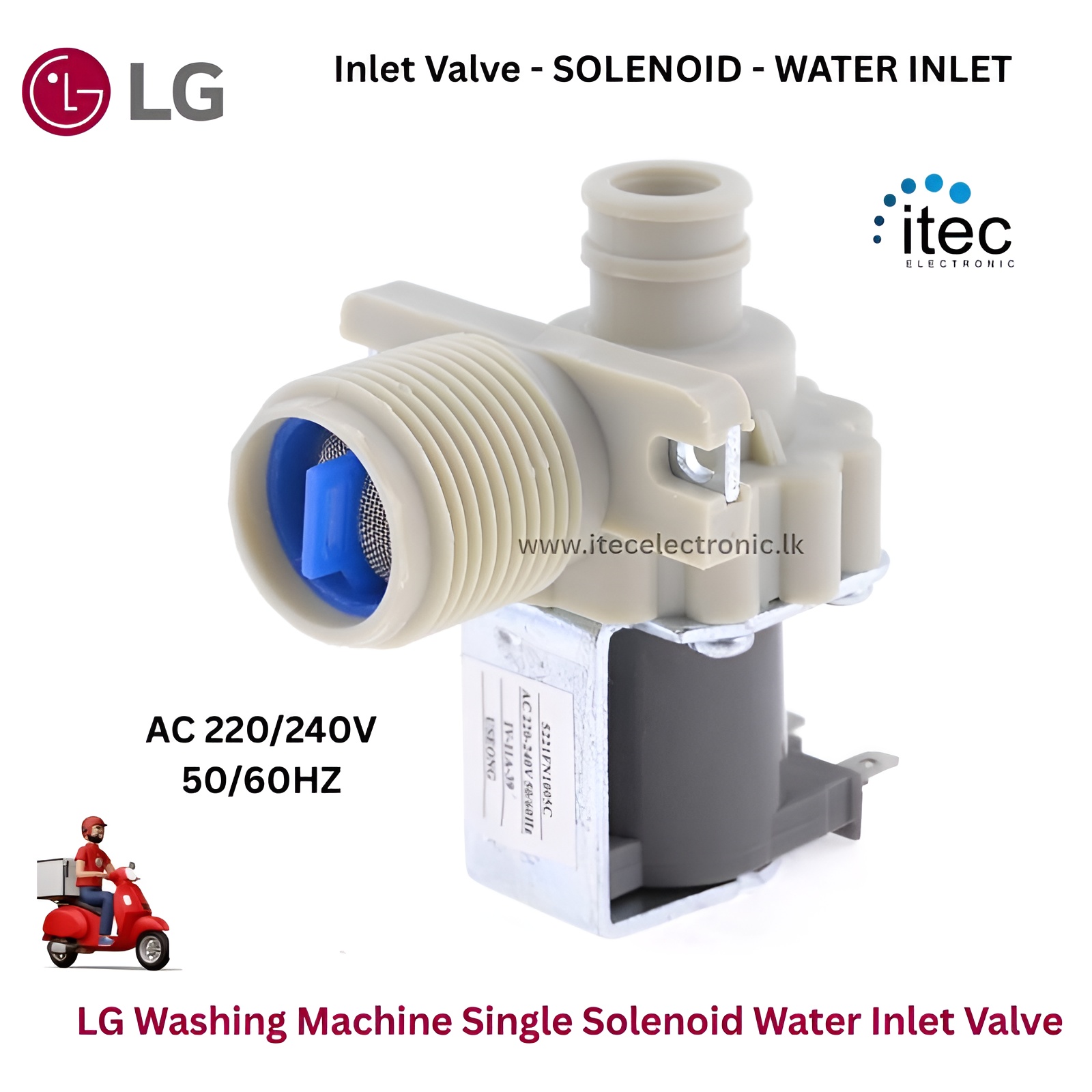 Washing Machine Inlet Valve 20v AC - ITEC ELECTRONICS
