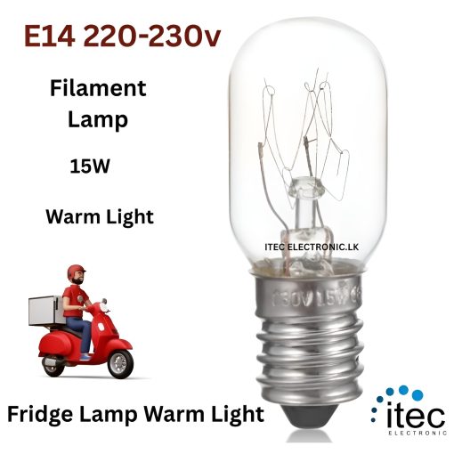 Warm Yellow Refrigerator Fridge Light - 15W E14 220-230v Incandescent ...
