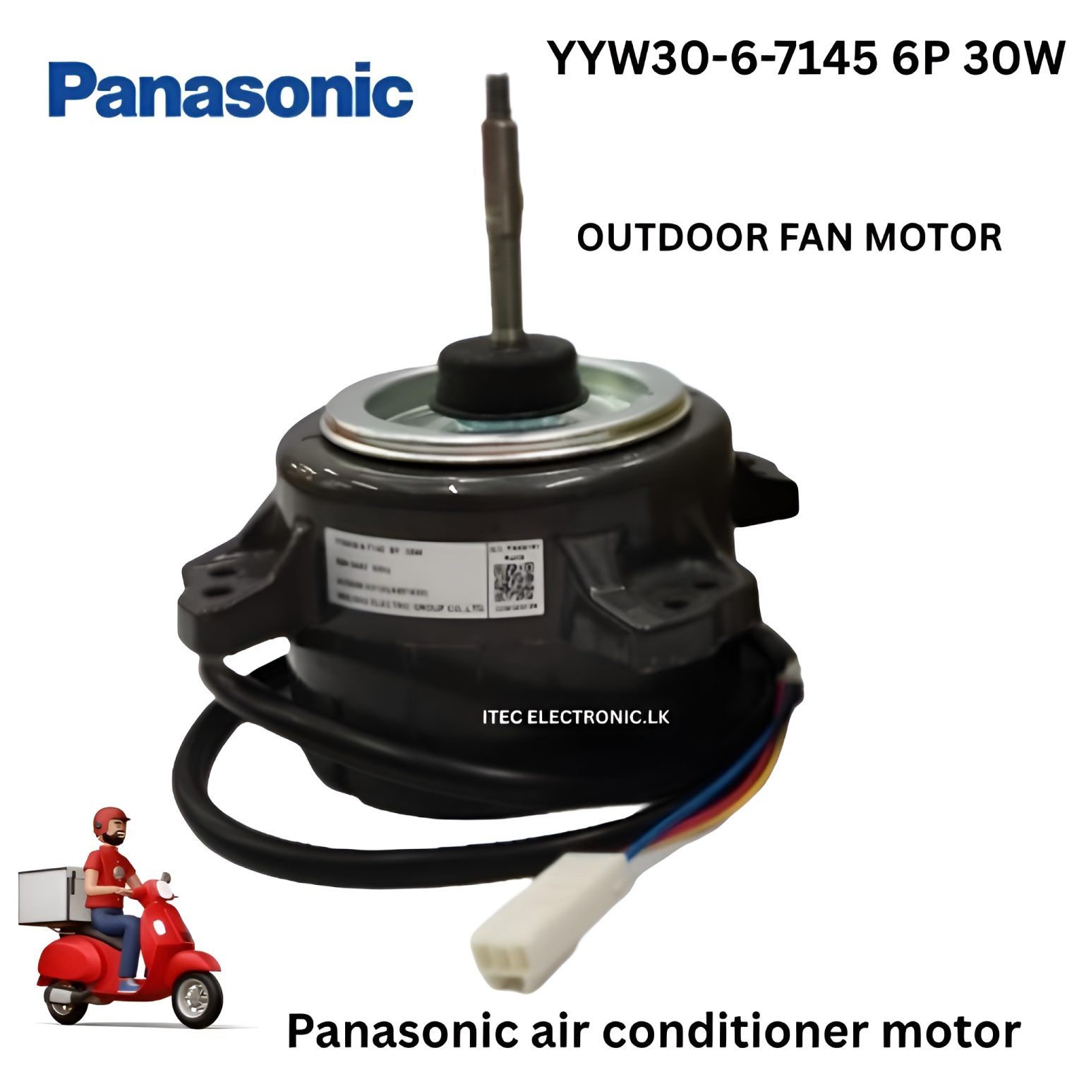 PANASONIC AIRCOND CU-S18PKH/S18RKH/S18SKH/S18TKH OUTDOOR FAN MOTOR ...