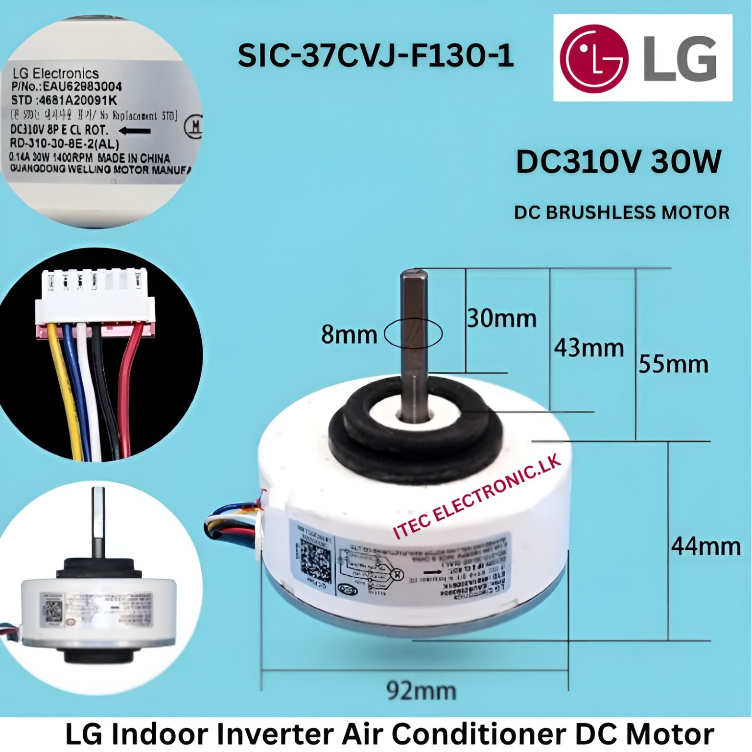 Suitable For Lg Air Conditioner Inverter Indoor Unit Fan Motor Motor ...