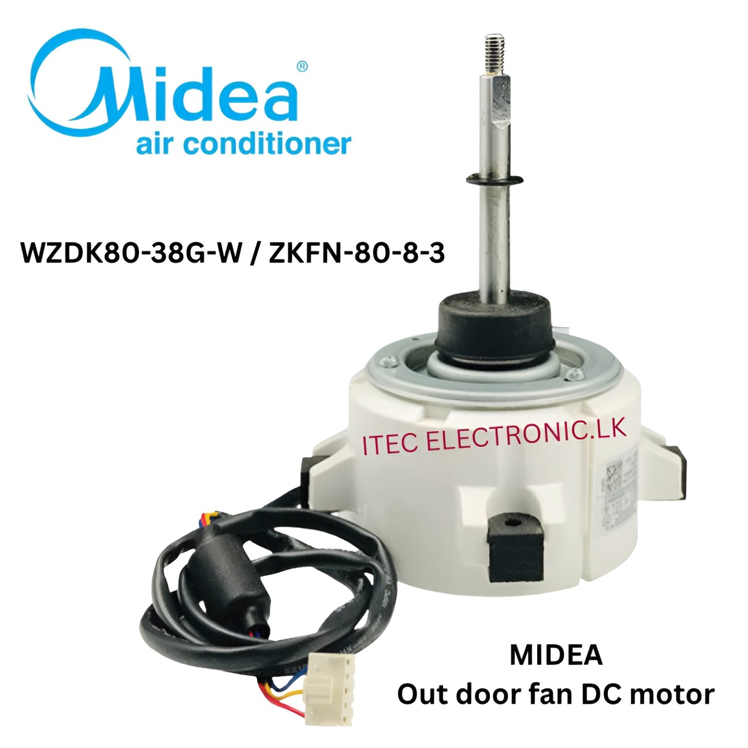 fan DC motor WZDK80-38G-W / ZKFN-80-8-3 - ITEC ELECTRONICS